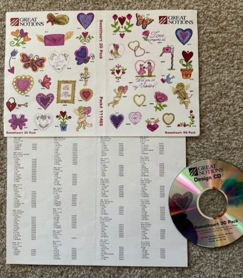 Great Notions Embroidery Design Collection: You Choose Disc (CD-Rom) | eBay