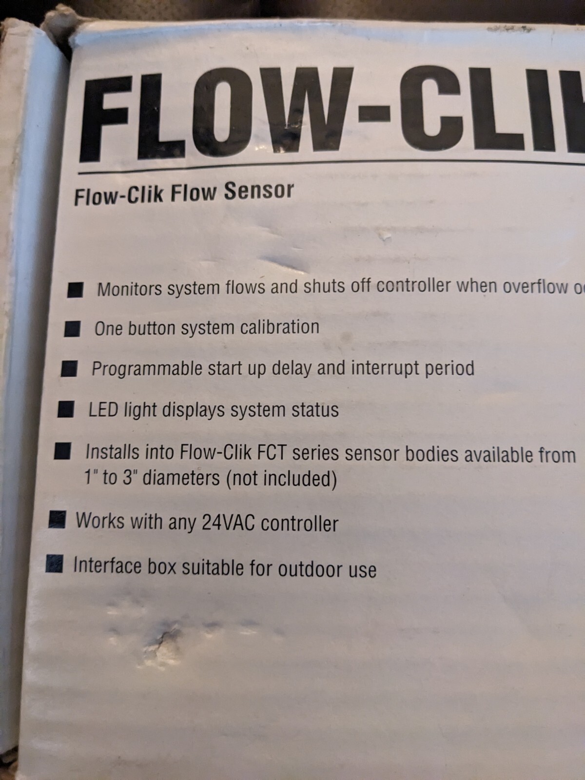 Hunter Flow-Clik Flow Sensor Kit for sale online | eBay