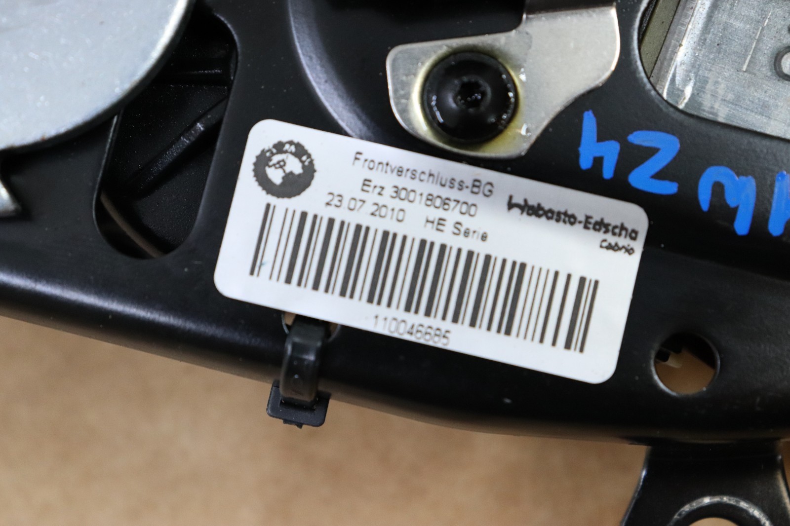 2011 11 BMW Z4 35i HARD TOP CONVERTIBLE ROOF FRONT LATCH LOCK MECHANISM ...