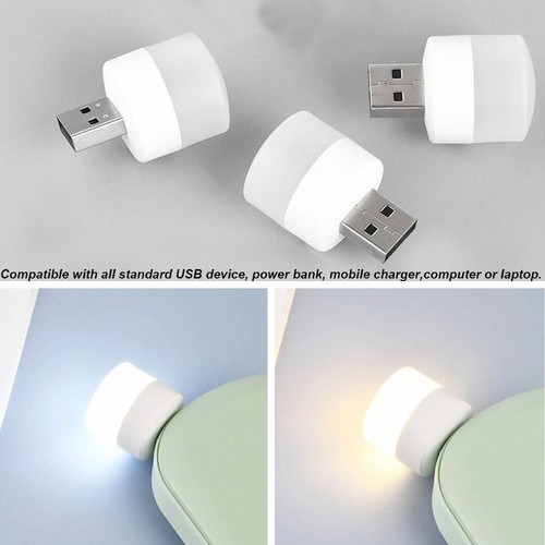 LED Lamp Portable Ultra Low Power Mini USB Light Pocket Card Lamp Night ...