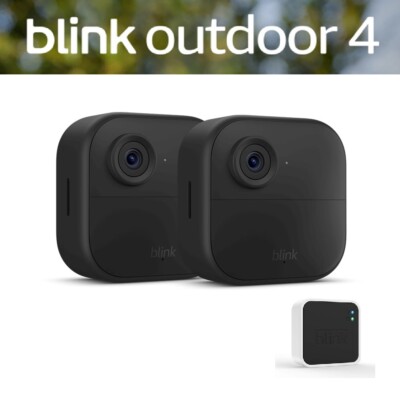 4th Generation Blink Outdoor Camera 2 pack Camera System kit incl Sync ...