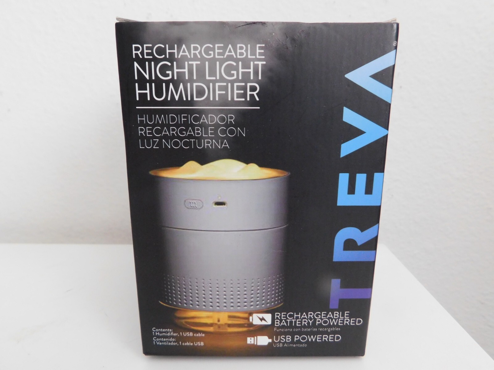 Treva Night Light Rechargeable Humidifier 500 ml Capacity | eBay