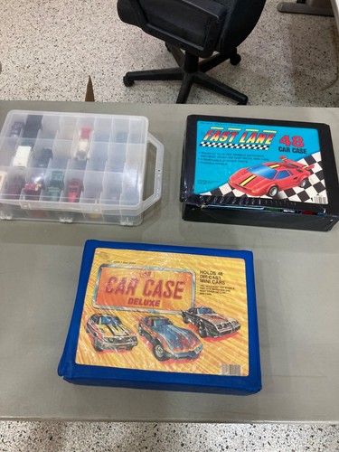 LOT OF 3 VINTAGE CAR CASES WITH CARS FROM DIFFERENT BRANDS AND YEARS | eBay