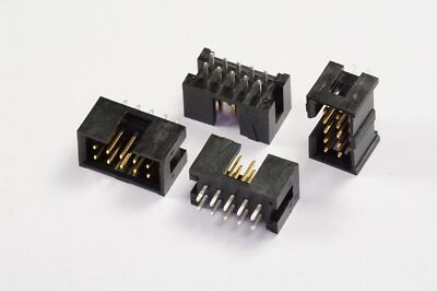 Lot of 4 TSS-105-01-L-D Samtec Shrouded Header Connector 10 Pos 2.54mm ...