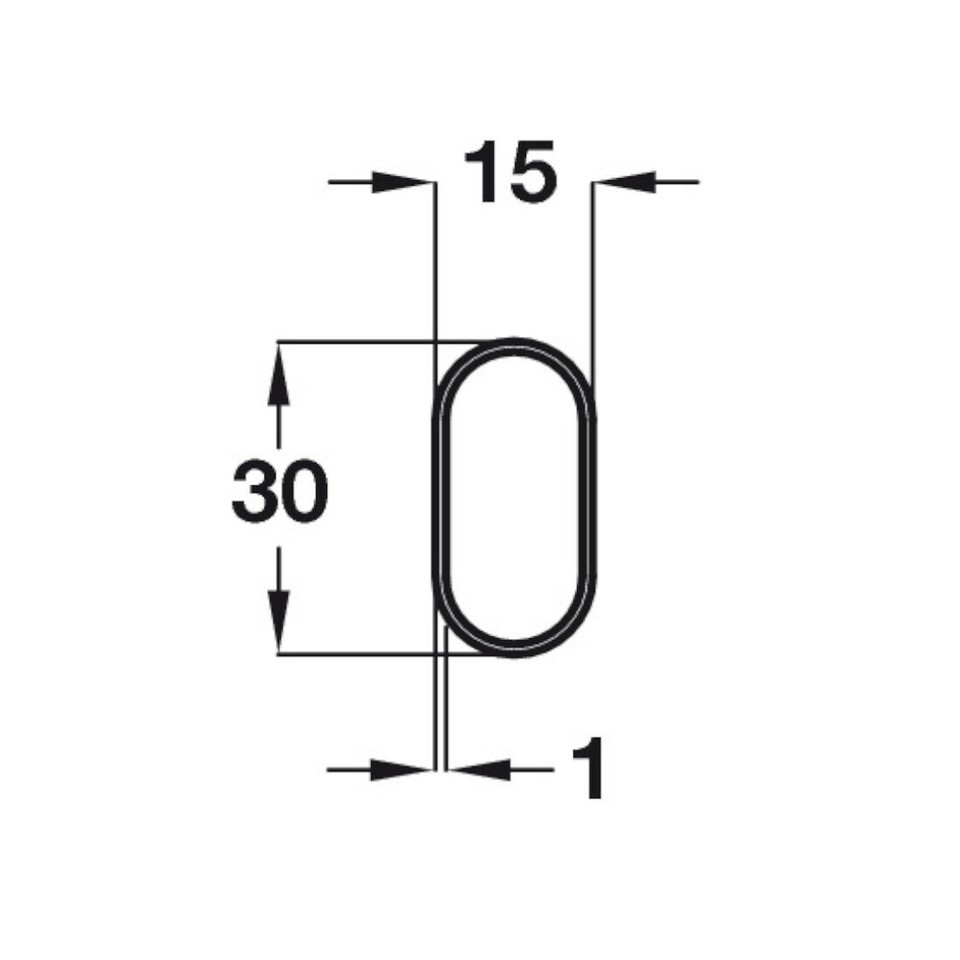 Hafele Wardrobe Rail Corner Oval Radius 90º Hanging Wardrobe Rail 825mm ...