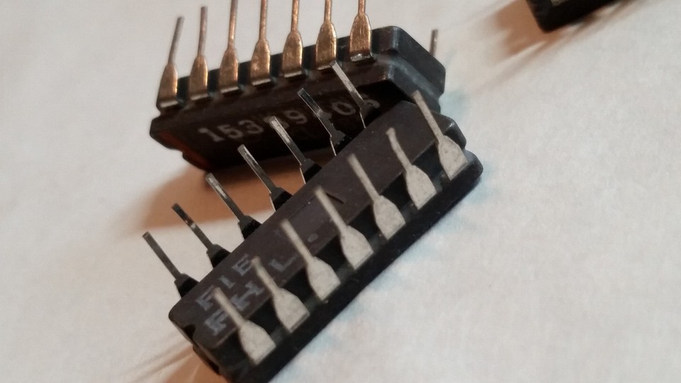 7 VINTAGE 14-Pin IC Integrated Circuit Processor Chip FIE 15389406 ...
