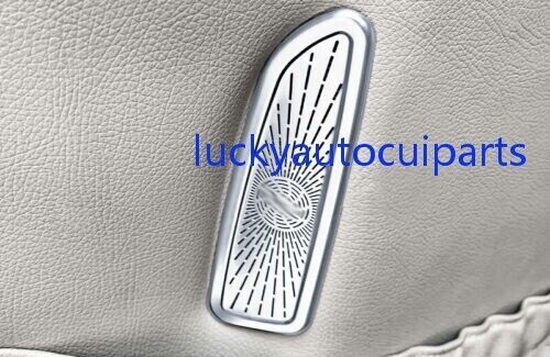 Silver Steel Seat Backrest Speaker Cover Trim For Benz S-Class W221 ...