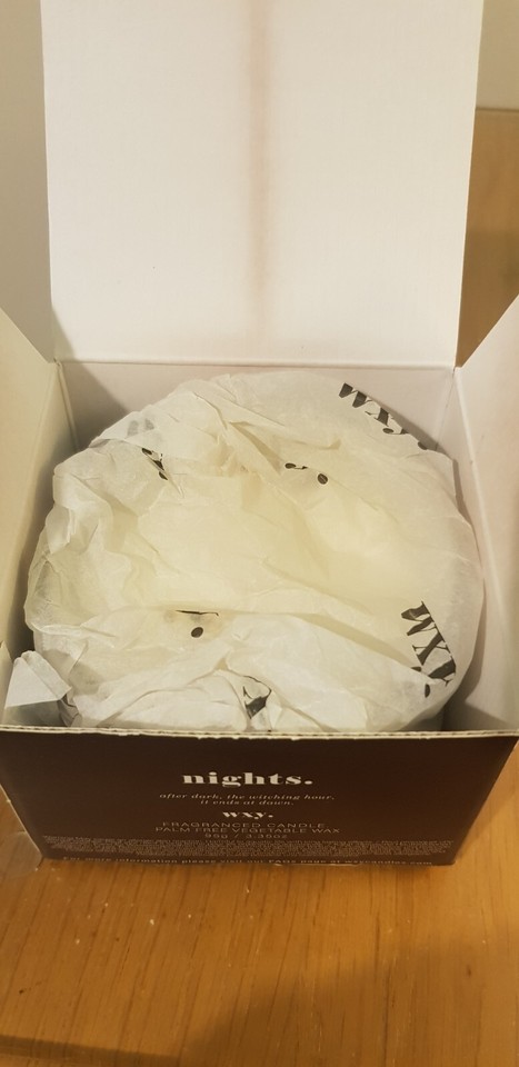 WXY. Classic Mini Candle NIGHTS - Bourbon Sugar & Tobacco Leaf | eBay UK