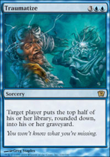 Moderately Played, English - 1 x MTG Traumatize - Foil Ninth Edition | eBay