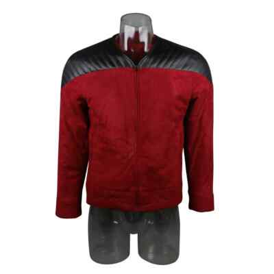 The Next Generation Captain Picard Duty Uniform Jacket TNG Red Costume ...