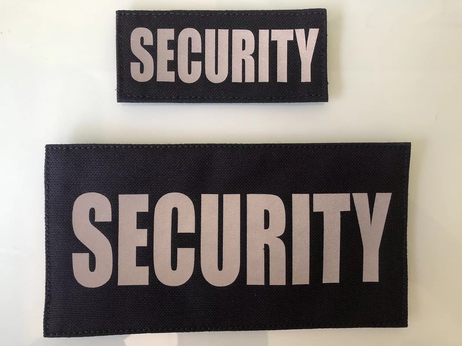 Reflective Patches: 3 x CUSTOMISED Patches Black or Hi-Vis Yellow ...