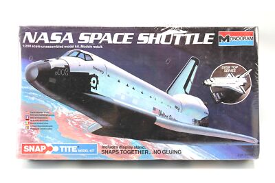 Monogram Snap Tite NASA Space Shuttle Model Kit #1110 1984 1:200 | eBay