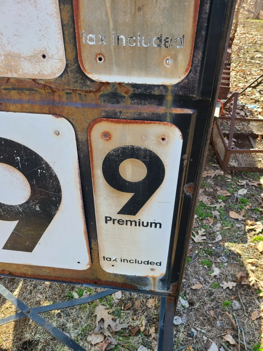 Vintage Metal Gas Station Signs