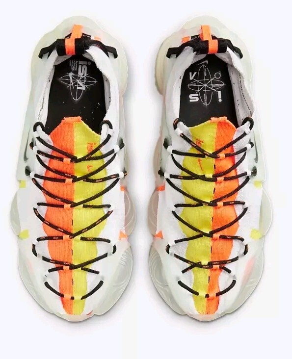 Size 6XS - Nike ISPA Link Axis Total Orange Sonic Yellow (M 3-4, W 4.5 ...