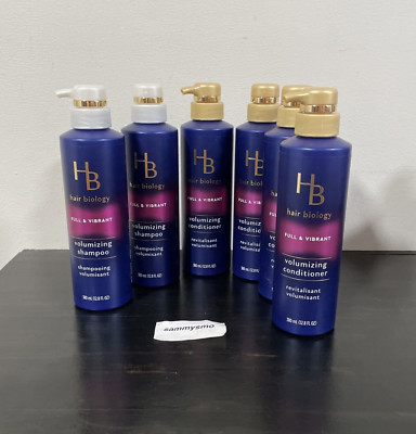 HB Hair Biology Full & Vibrant Volumizing Shampoo & Conditioner, 12.8 ...