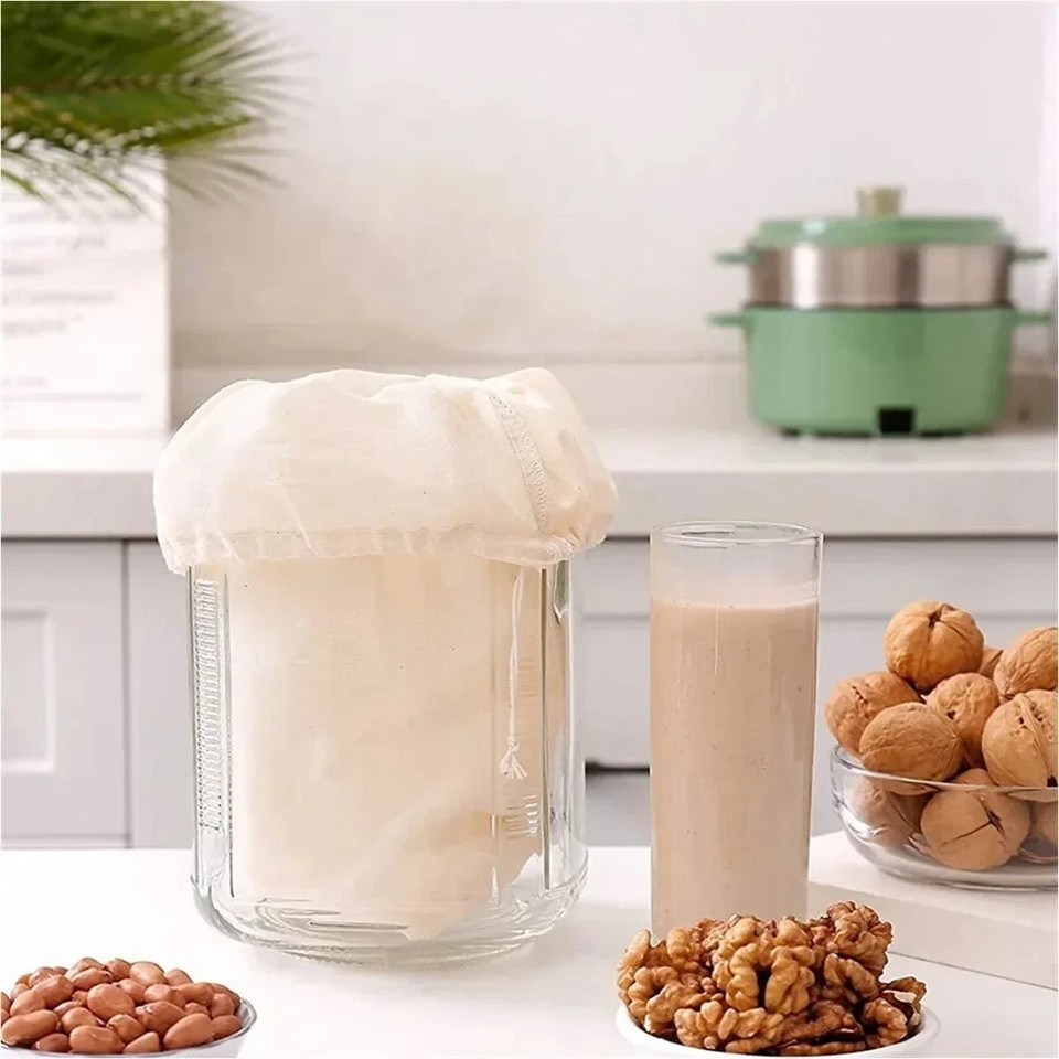 1 pc Reusable Cotton Cheese Cloth Tofu Filter Strainer Kitchen Gauze ...