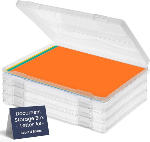 JTJ Sourcing Plastic Storage Box A4 Paper Document Magazine Paper ...