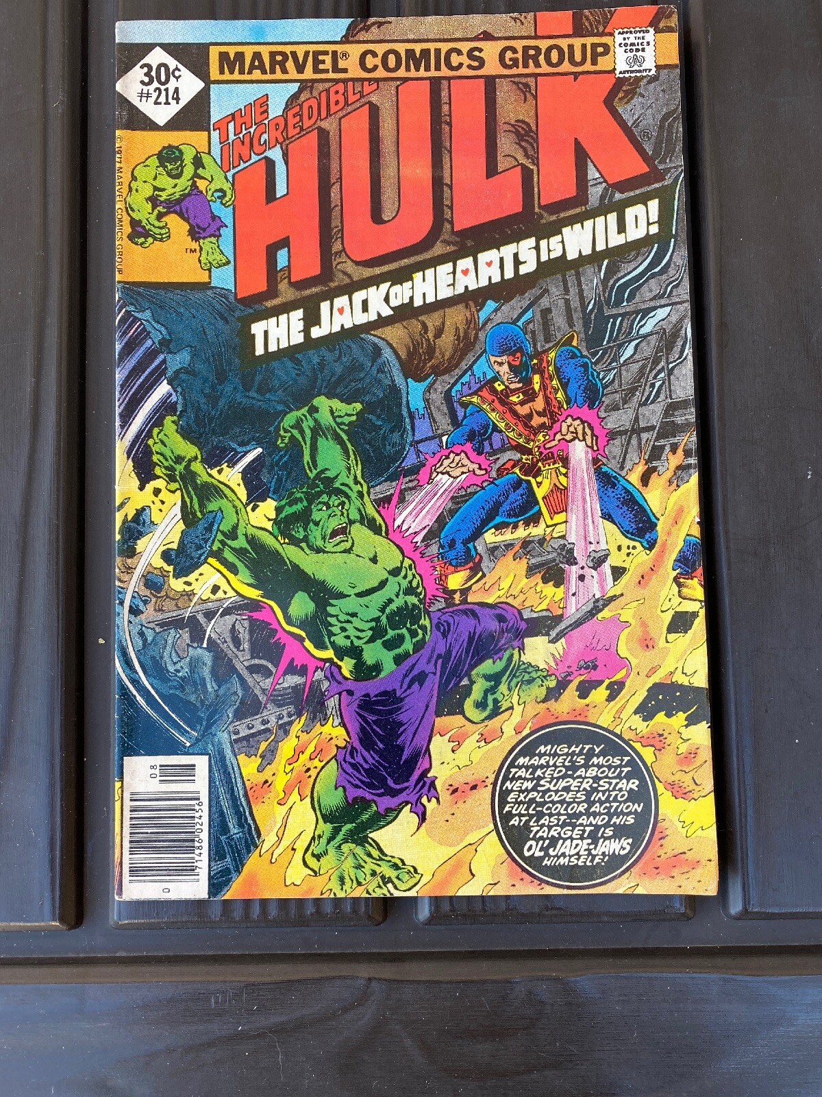 Incredible Hulk #214 Comic Bronze age 1st Jack of Hearts Appearance Key ...