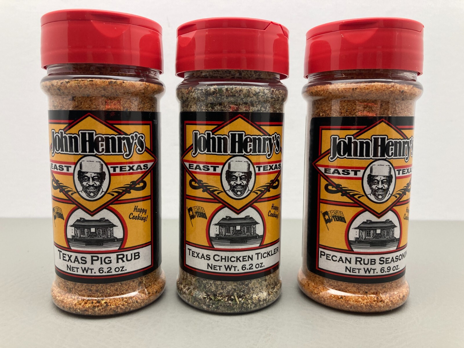John Henry's BBQ Seasoning & Rub Three 6.2 Ounce Containers Pig Rub ...
