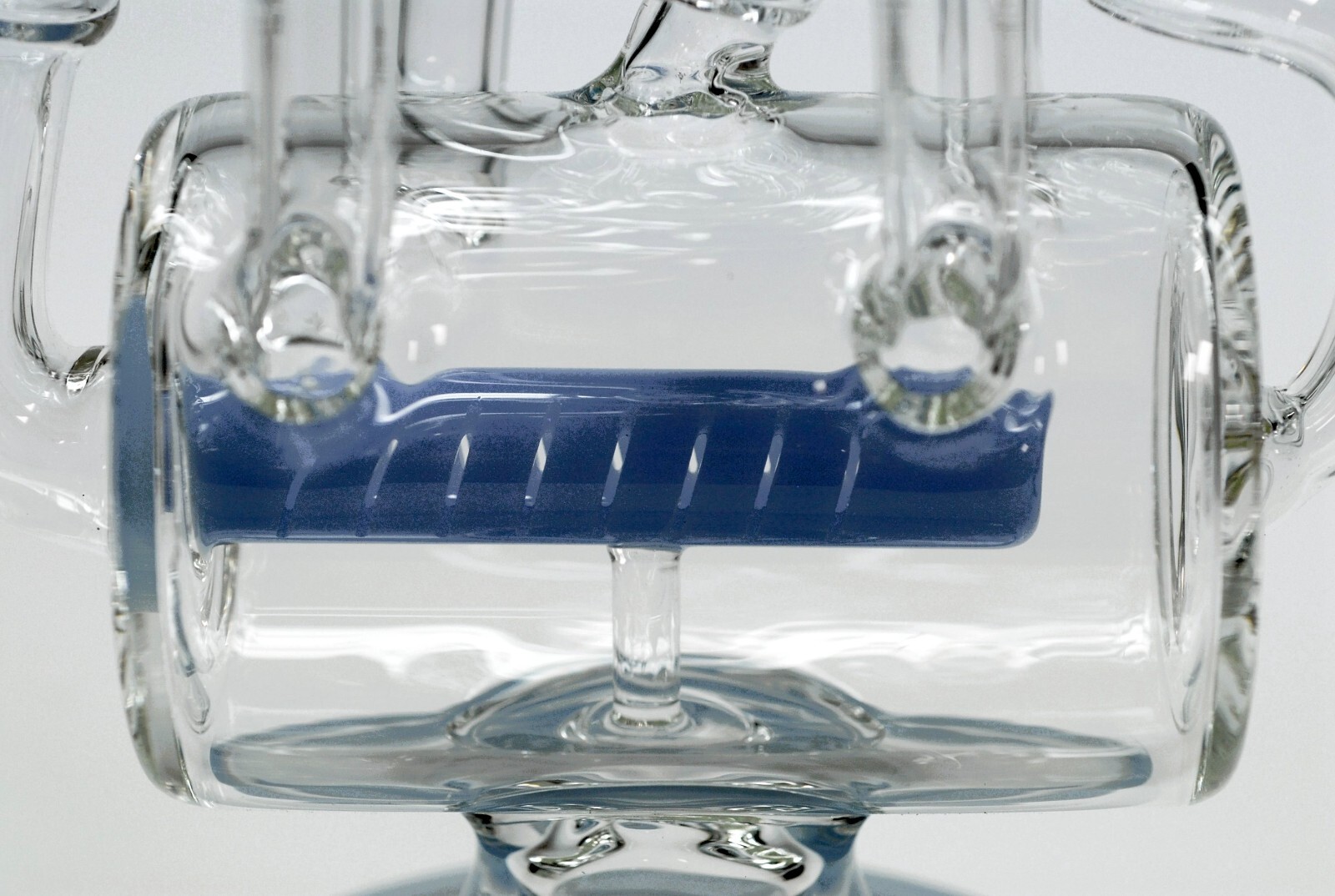 10" Milky Blue Vortex Cyclone Recycler Smoking Water Pipe Hookah ...