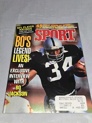 1991 OCTOBER SPORT MAGAZINE Bo Jackson | eBay