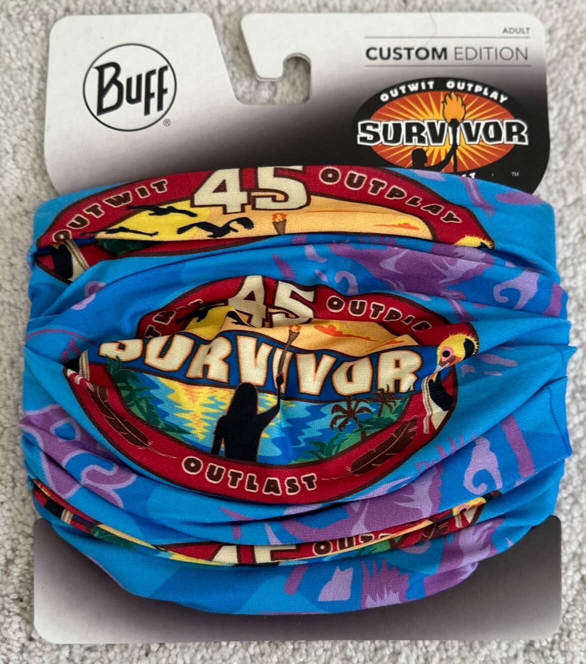 New Survivor Buff Tribe Buff Season 45 CBS Blue Belo Tribe | eBay