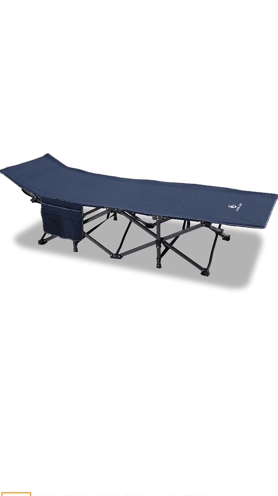 ALPHA CAMP Oversized Camping Cot Supports 600 lbs Sleeping Bed Folding ...