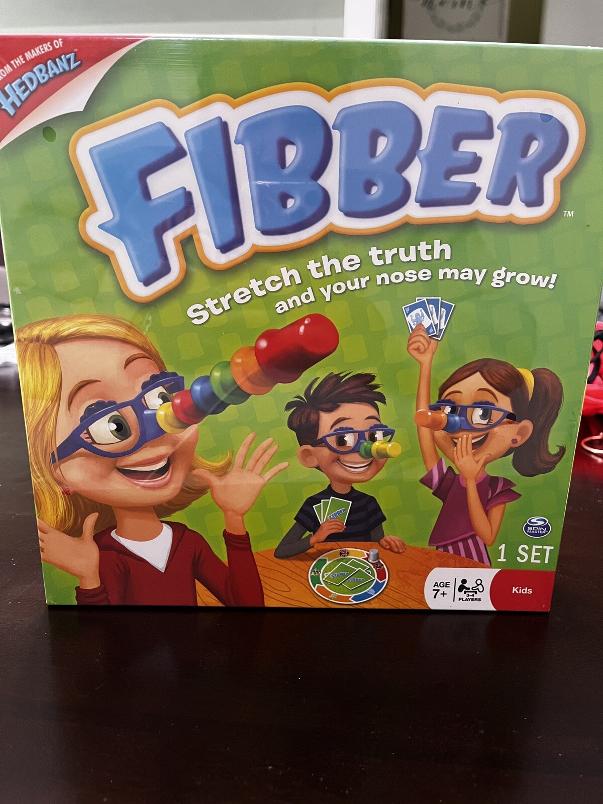 Fibber Stretch The Truth Board Game Spin Master 100 Complete Makers of ...