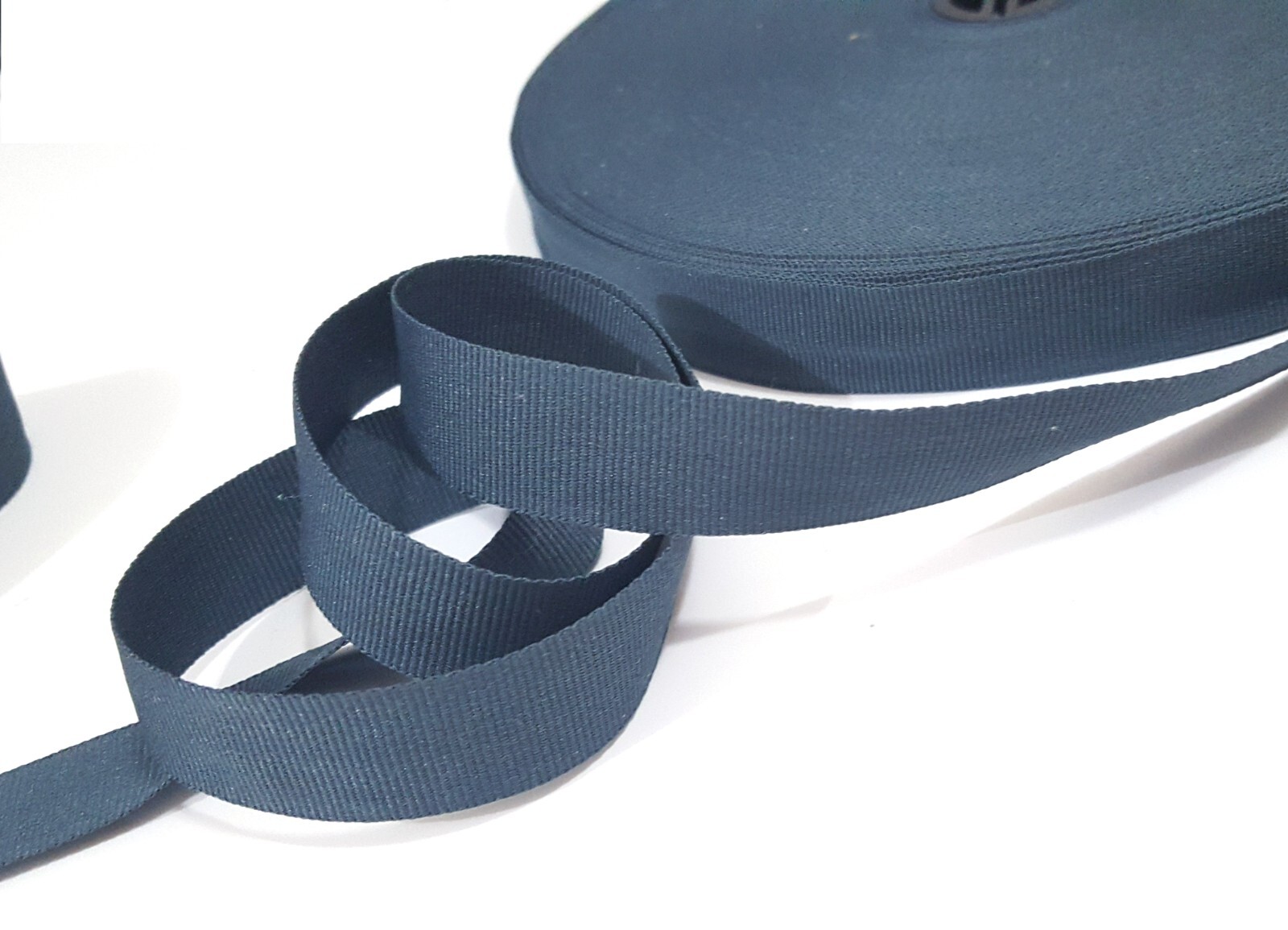 3/4" 20mm wide - 5-10 yds Dark Grayish Blue Grosgrain Ribbon Polyester ...