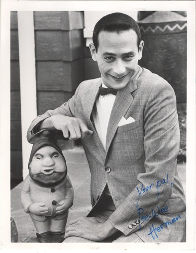 AMERICAN COMEDIAN, CHARACTER ACTOR PEE-WEE HERMAN, SIGNED VINTAGE PHOTO ...