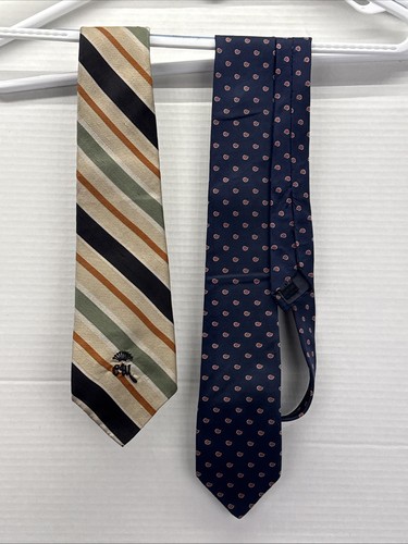 Two Men’s Ties Woodmere & Countess Wara Renberg’s Navy Paisley & multi ...