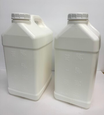2.5 Gallon plastic container (Pack 2) Industrial F-Style HDPE. Heavy ...