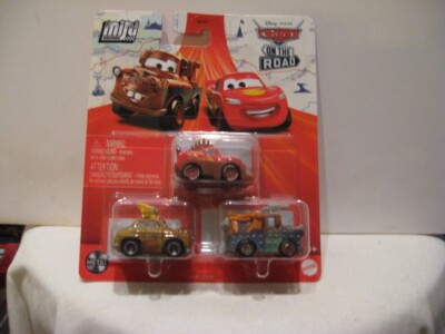 MATTEL/PIXAR CARS MINI RACERS RUMBLER MCQUEEN, CHIEFTESS, RUMBLER MATER ...