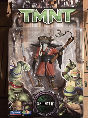 Playmates TMNT SPLINTER 2006 MOVIE 2007 CGI Action Teenage Mutant Ninja ...
