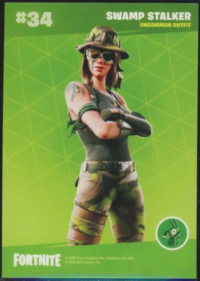 2020 Panini Fortnite Series 2 Swamp Stalker Uncommon Outfit #34 | eBay