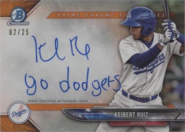 2018 Bowman Chrome - Prime Chrome Signatures Keibert Ruiz #PCS-KR ...