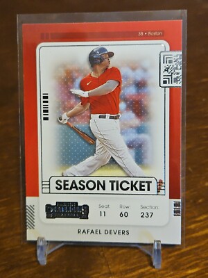 2021 Contenders Base Season Ticket #6 Rafael Devers - Boston Red Sox | eBay