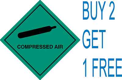 Compressed Air Warning Caution Sign Sticker health And Safety 150mm | eBay