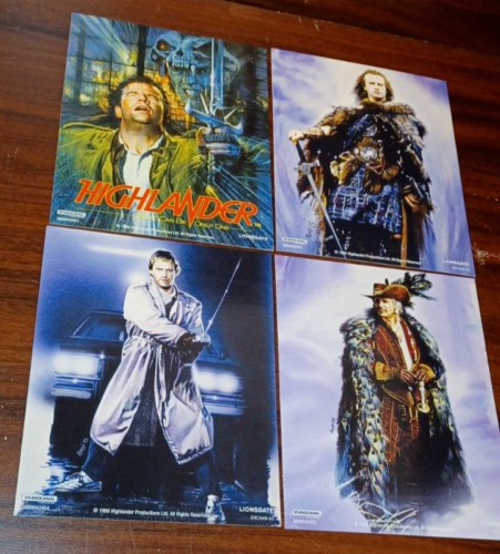 Highlander 1986 Collector Movie Cards-Free First Class Shipping with ...