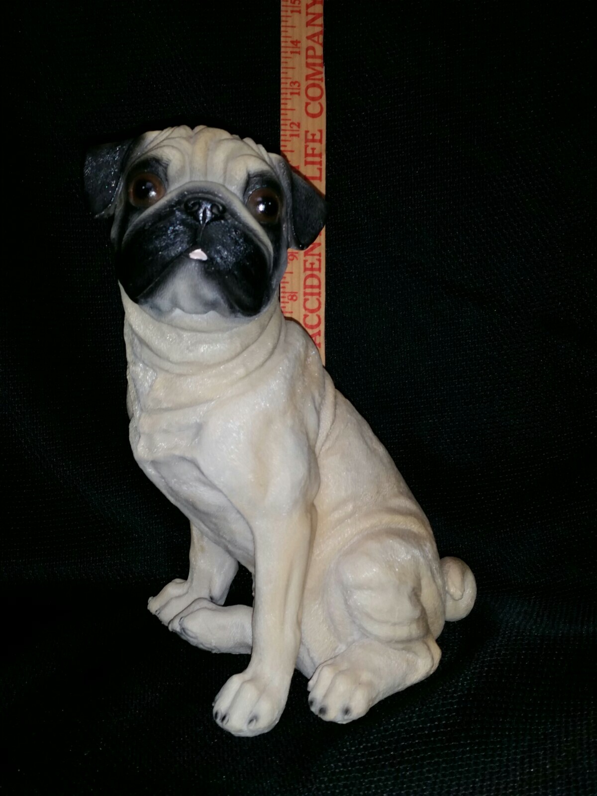 PUG RESIN DOG STATUE-PRE-OWNED | eBay