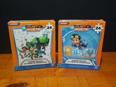 Nickelodeon, Rusty Rivets, Puzzle, 24 Pieces, 2 Sets SHAPED PUZZLE. | eBay