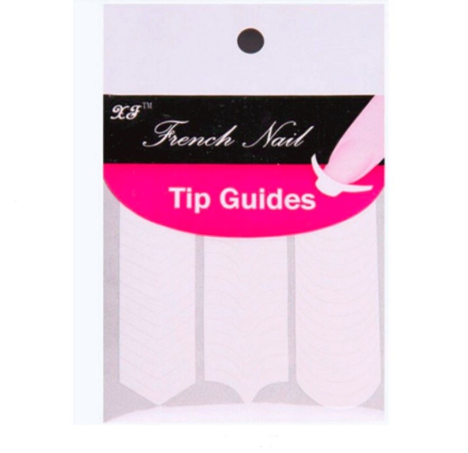 20-Pack French Manicure Nail Art Guide Stickers – DIY Polish Stencils ...