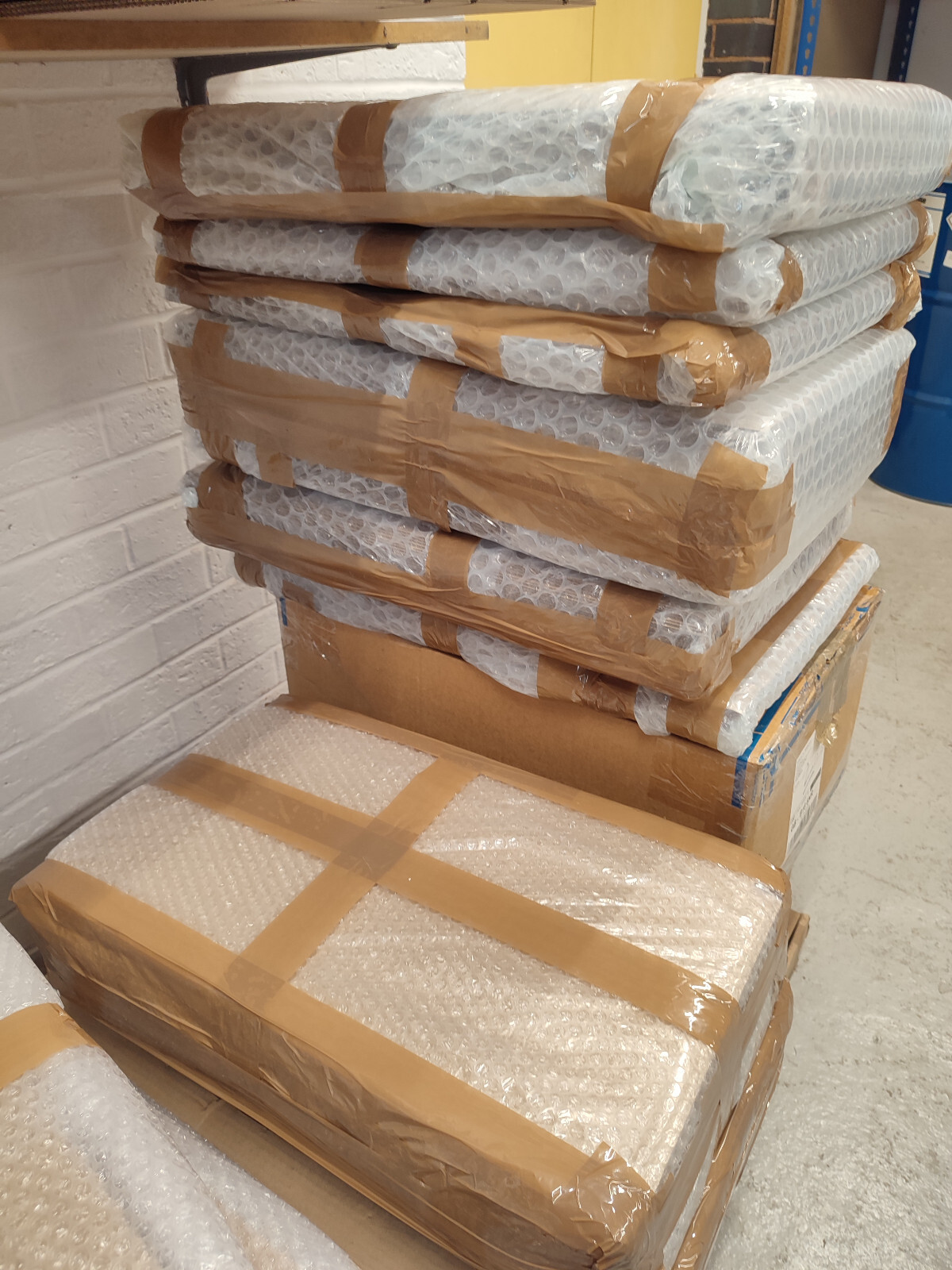 Corrugated Cardboard Number Plate Postal Packaging Boxes Flat Pack 25mm ...