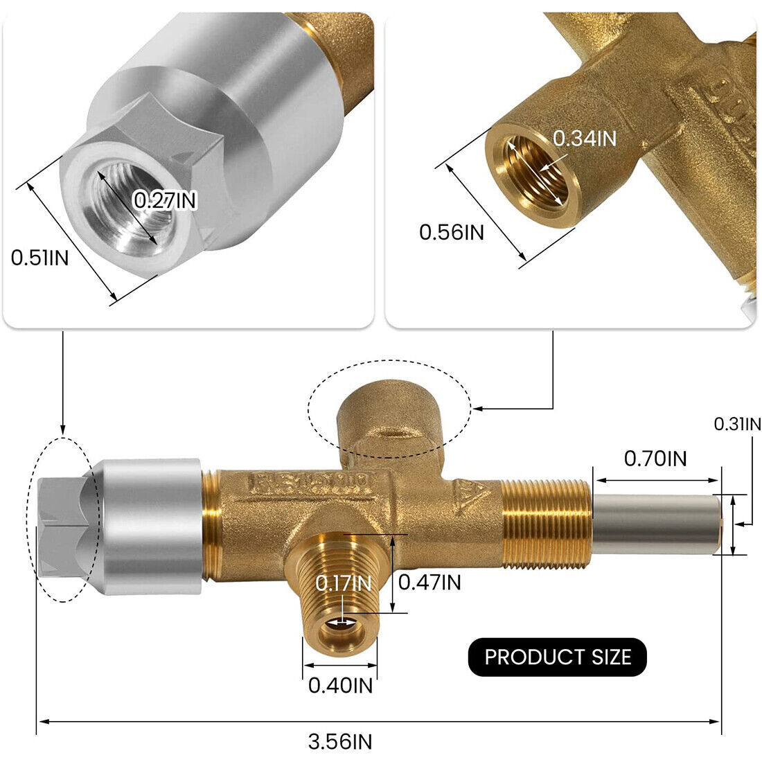 For Norcold refrigerator N260 N300 N400 N500 Gas Valve Extension Plug ...