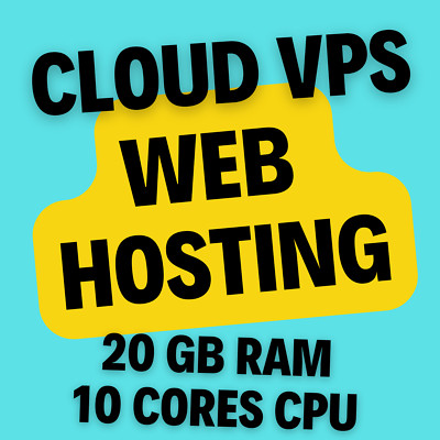 Cloud VPS Web Hosting with 24GB RAM, 12Cores CPU and 5GB SSD Storage | eBay