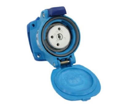 63-14043, Meltric, Dsn20 Receptacle, 20A, 480V, 3P+G, Poly, Decontactor ...