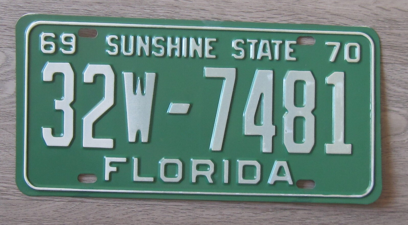 1969 1970 Florida License Plate Indian River County Tag 32W-7481 | eBay