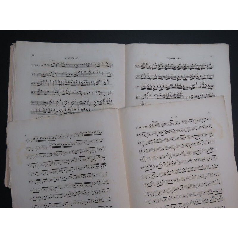 Bernard Romberg Three Sonatas op 43 Cello Bass ca1825 | eBay