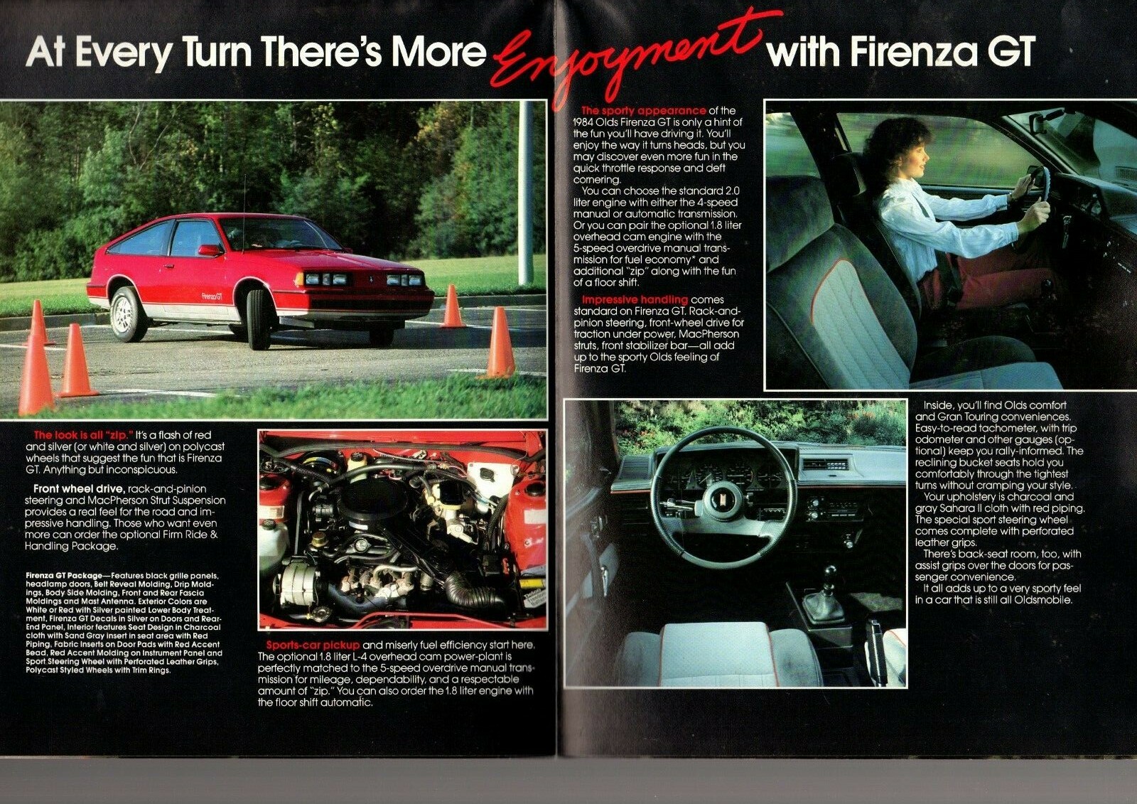 1984 Oldsmobile FIRENZA GT Brochure / POSTER / Flyer, Olds | eBay