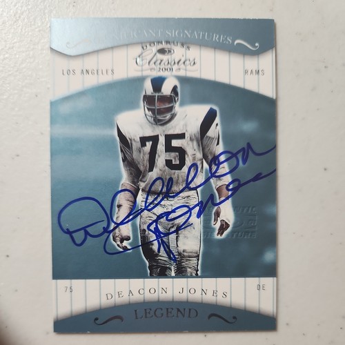 2001 Donruss Classics Signature Series Autograph #173 Deacon Jones HOF ...